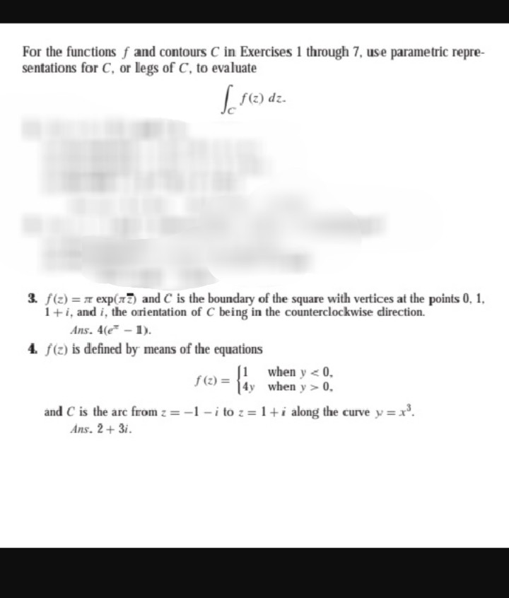 Solved For the functions f and contours C in Exercises 1 | Chegg.com
