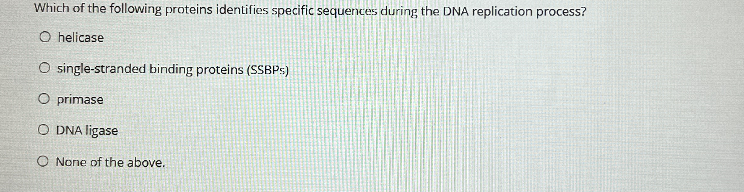 Solved Which of the following proteins identifies specific | Chegg.com