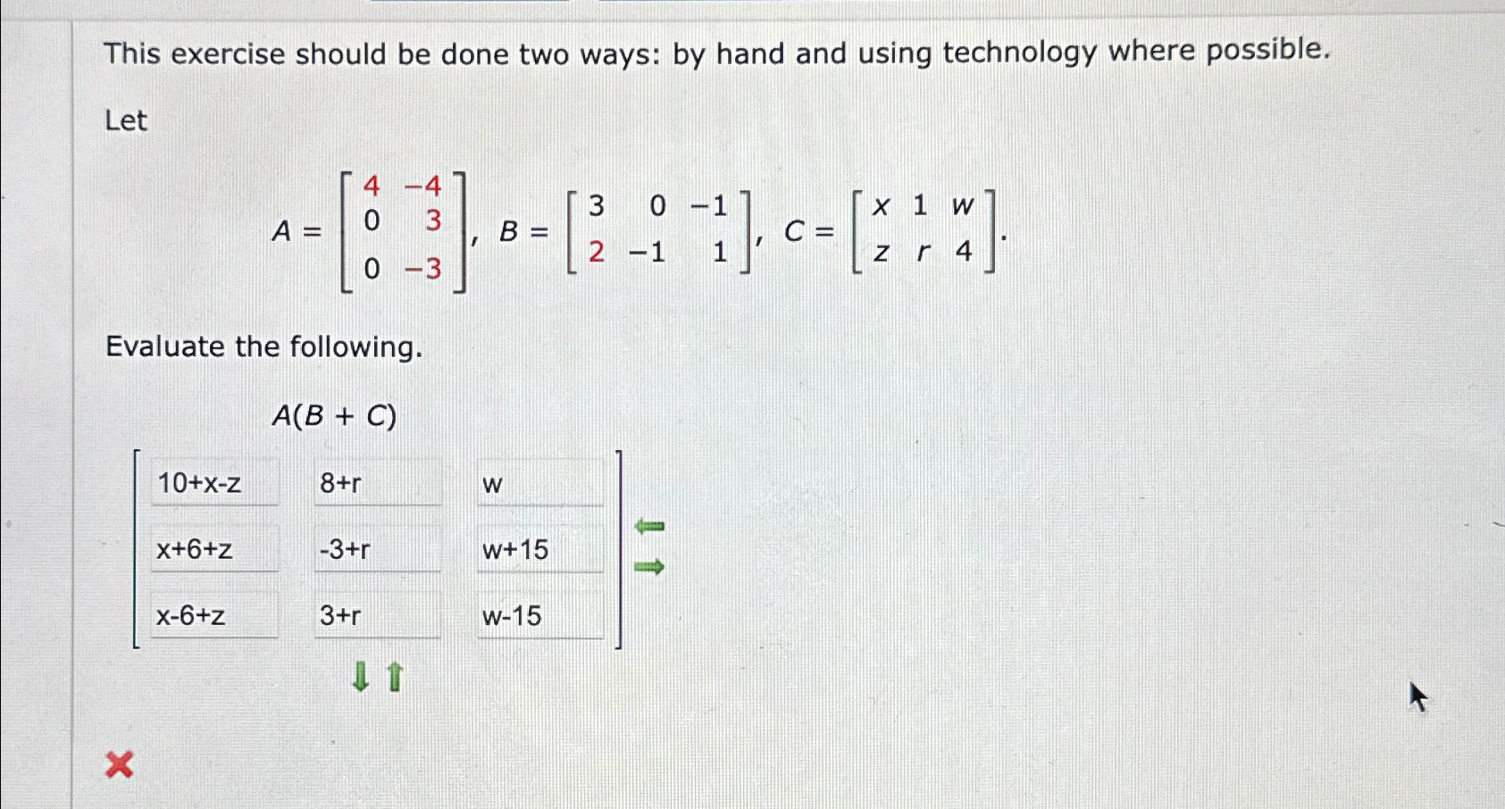 Solved This exercise should be done two ways: by hand and | Chegg.com