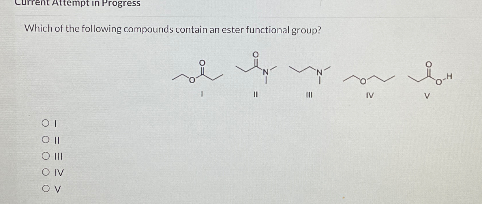 Solved Which of the following compounds contain an ester | Chegg.com