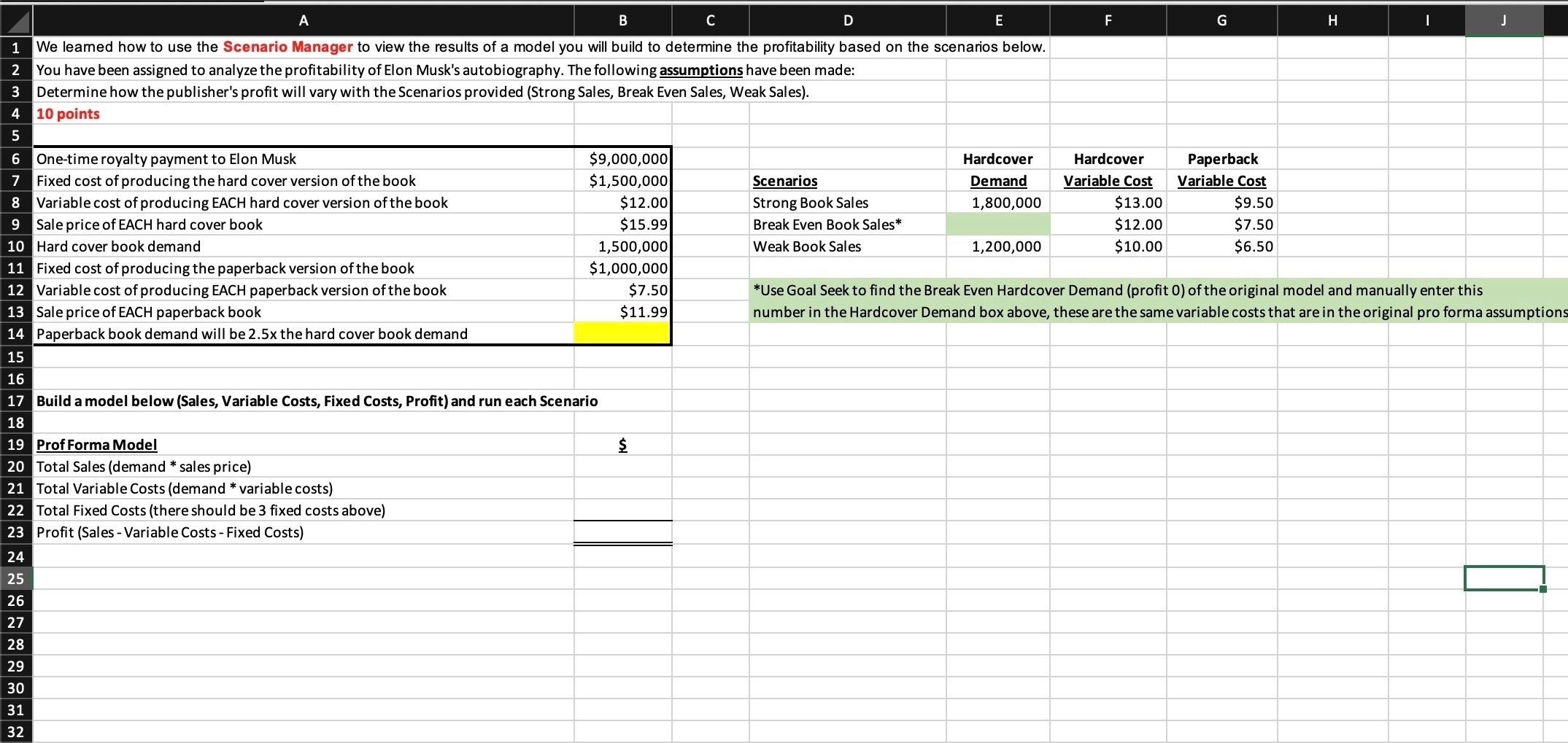 Solved ANALYTICS EXCEL MATH QUESTION:Please see the attached | Chegg.com