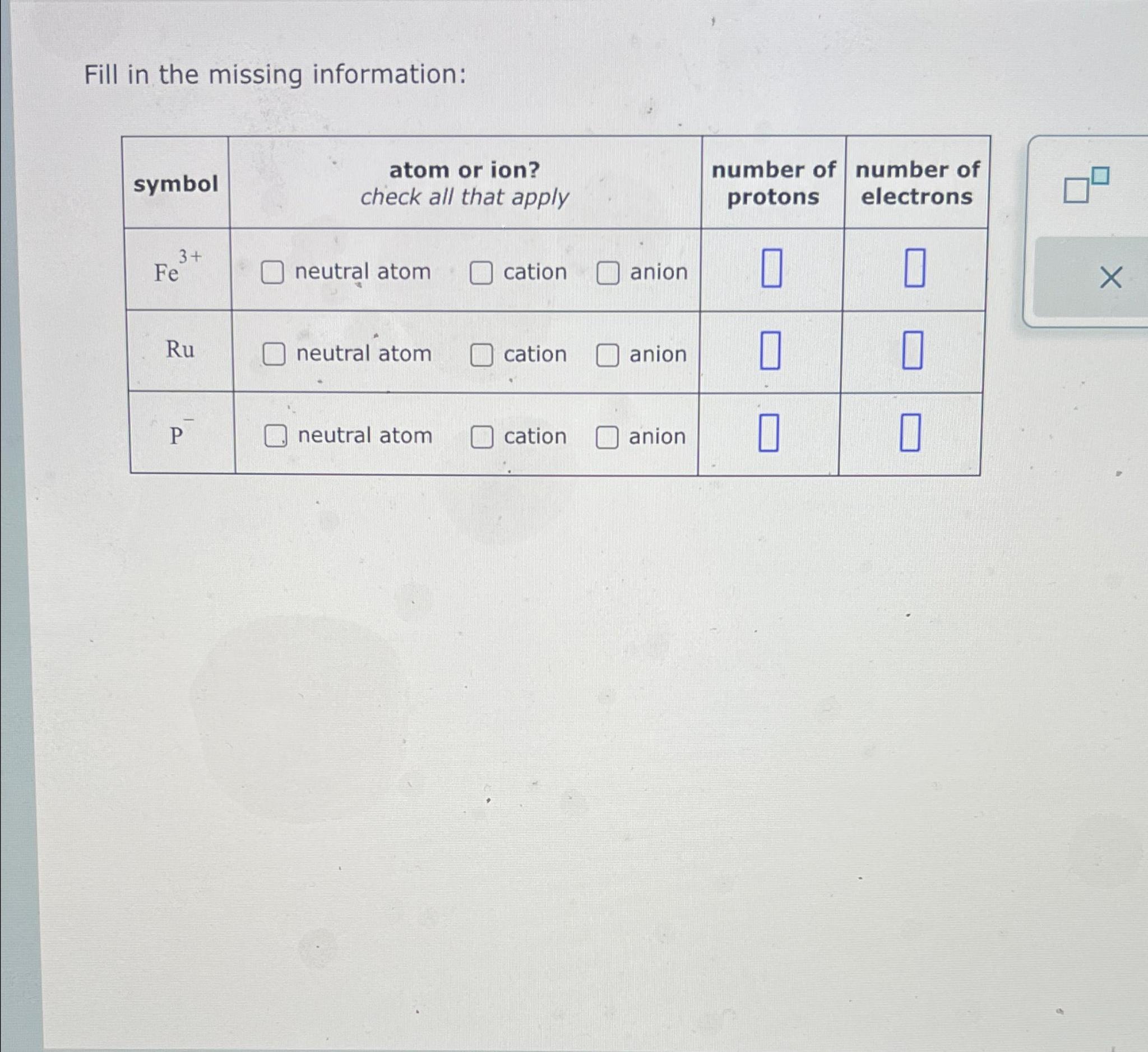Solved Fill in the missing | Chegg.com