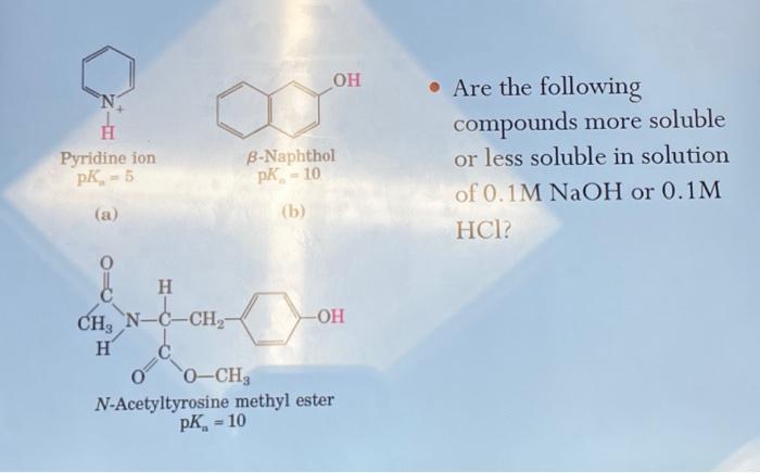 Solved - Are the following compounds more soluble B-Naphthol | Chegg.com