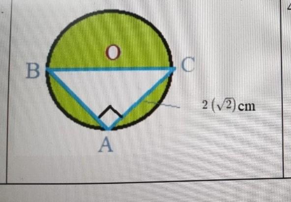 Solved determine area shaded region using trigonometry and | Chegg.com
