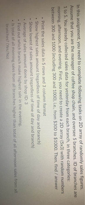 Solved In this assignment, you need to complete following | Chegg.com