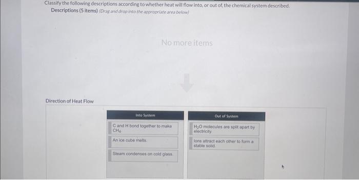 Solved Classify each of the following processes according to | Chegg.com