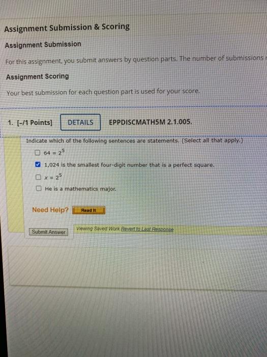 Solved Assignment Submission & Scoring Assignment Submission | Chegg.com
