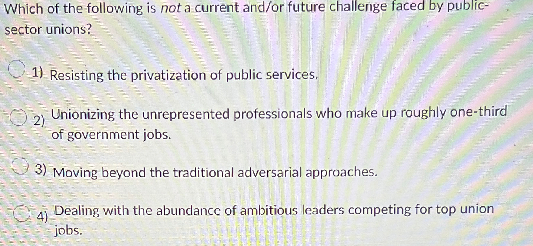 Solved Which of the following is not a current and/or future | Chegg.com
