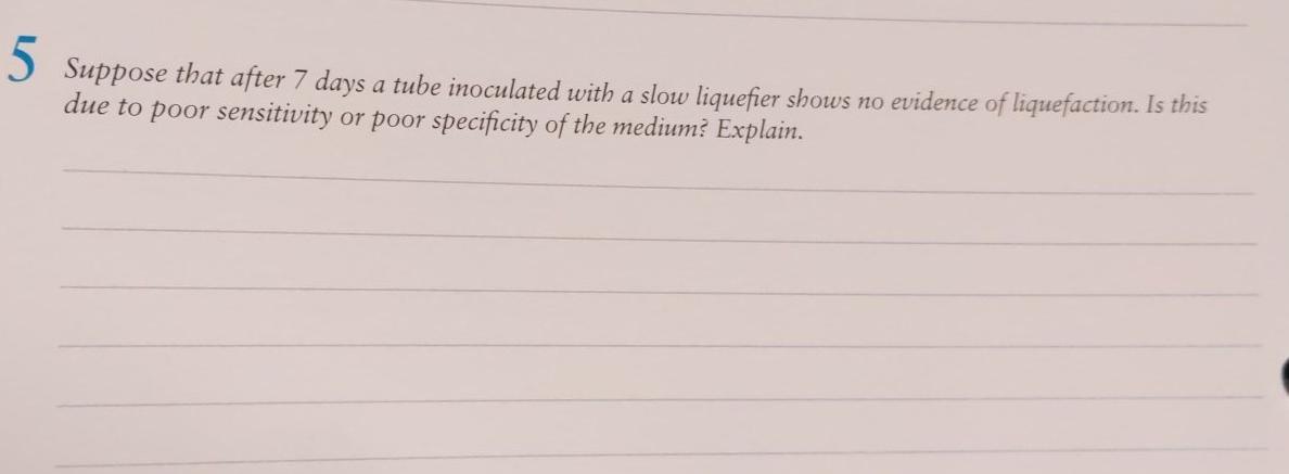 Solved 5-17 Gelatin Hydrolysis (Gelatinase Test) | Chegg.com