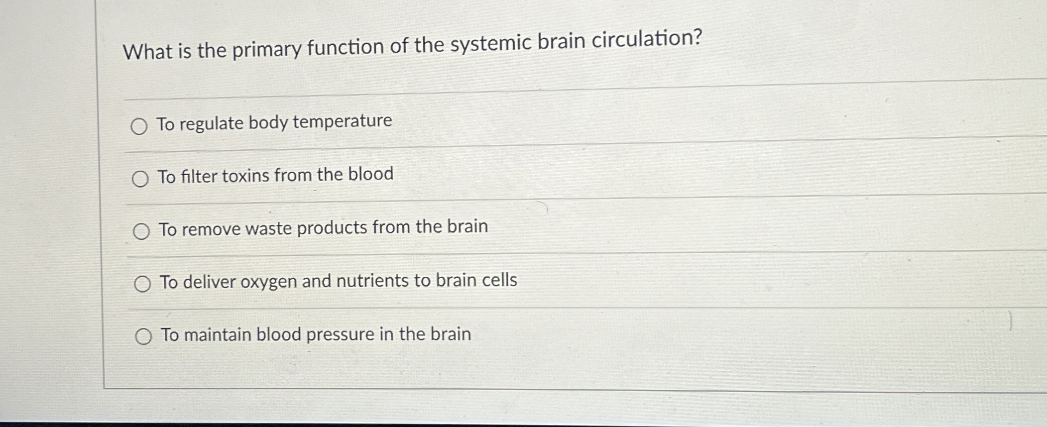 Solved What is the primary function of the systemic brain | Chegg.com