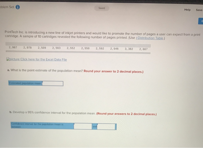 Solved oblem Set Saved Help Save C PrintTech Inc. is | Chegg.com