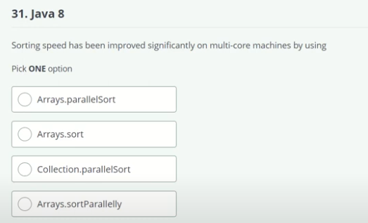 Solved Java 8Sorting speed has been improved significantly | Chegg.com