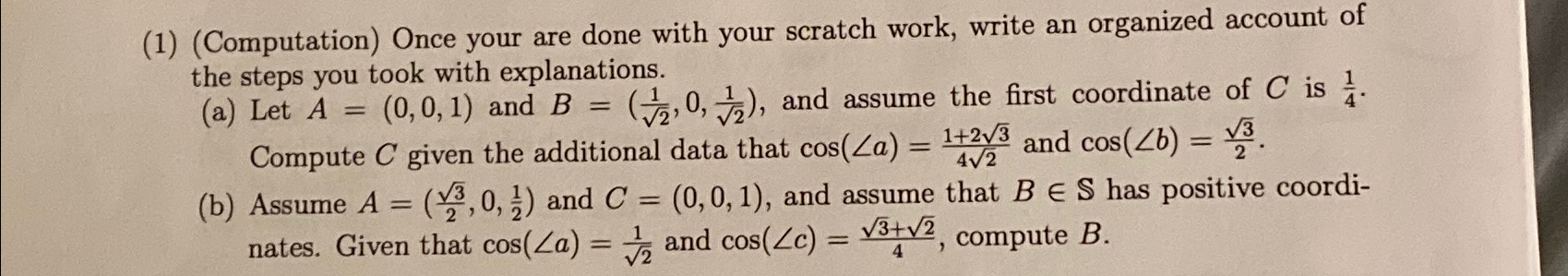 Solved (1) (Computation) ﻿Once your are done with your | Chegg.com