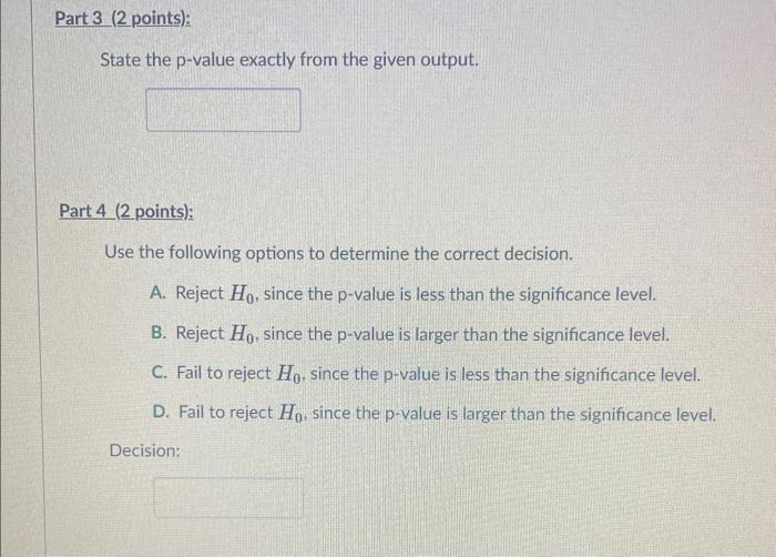 Solved Scenario: You have been tasked with investigating if | Chegg.com
