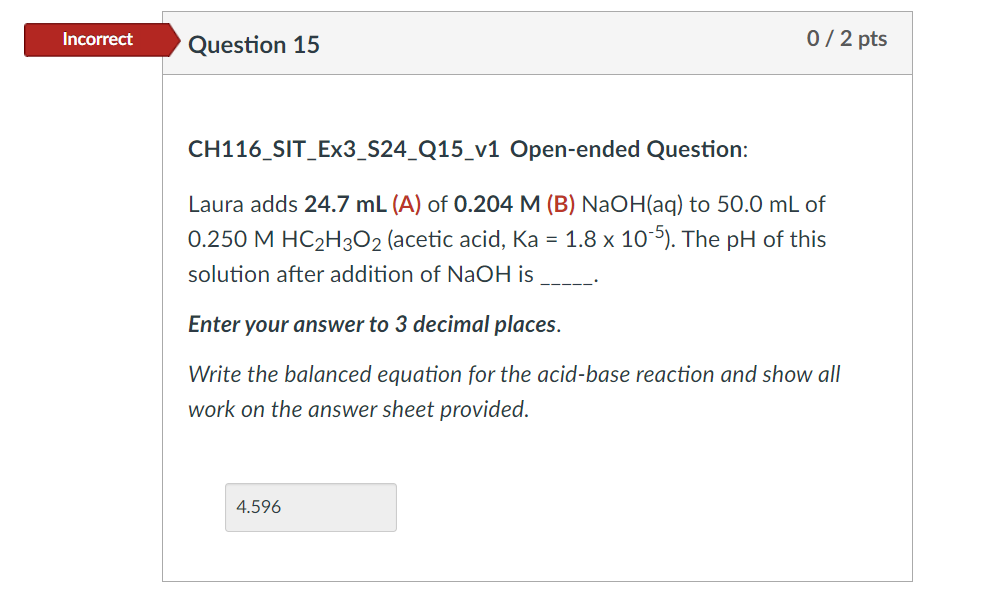 Solved CH116_SIT_Ex3_S24_Q15_v1 ﻿Open-ended Question:Laura | Chegg.com