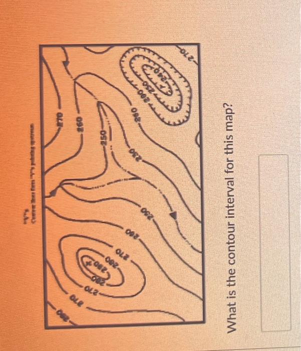 Solved What Is The Contour Interval For This Map 