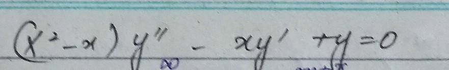 Solved for given ques one solution is given . By order of | Chegg.com