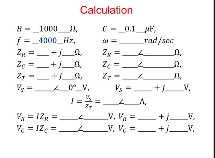 Solved Calculation \[ \begin{array}{l} | Chegg.com