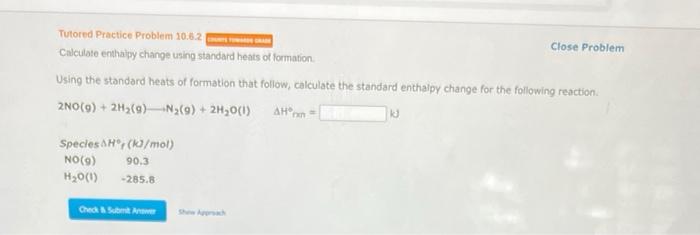 Solved Tutored Practice Problem 10.6.2 Close Problem | Chegg.com