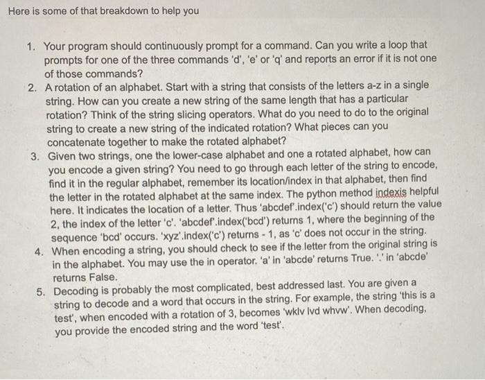 Solved Project 1: Caesar Cipher Assignment Overview In this | Chegg.com