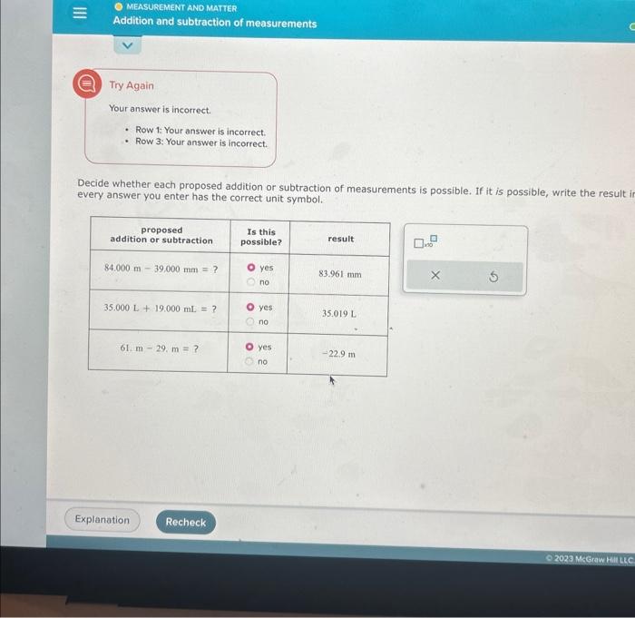 Solved Try Again Your answer is incorrect. • Row 1: Your | Chegg.com Solved Try Again Your answer is incorrect. • Row 1: Your | Chegg.com