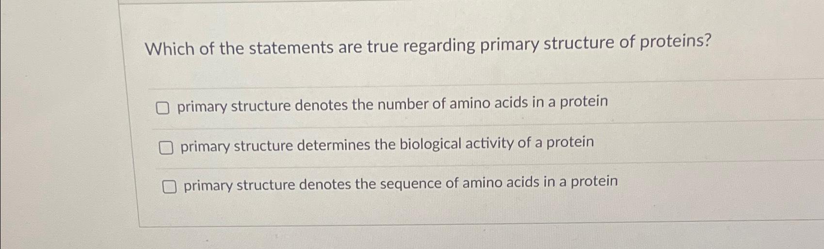 Solved Which of the statements are true regarding primary | Chegg.com