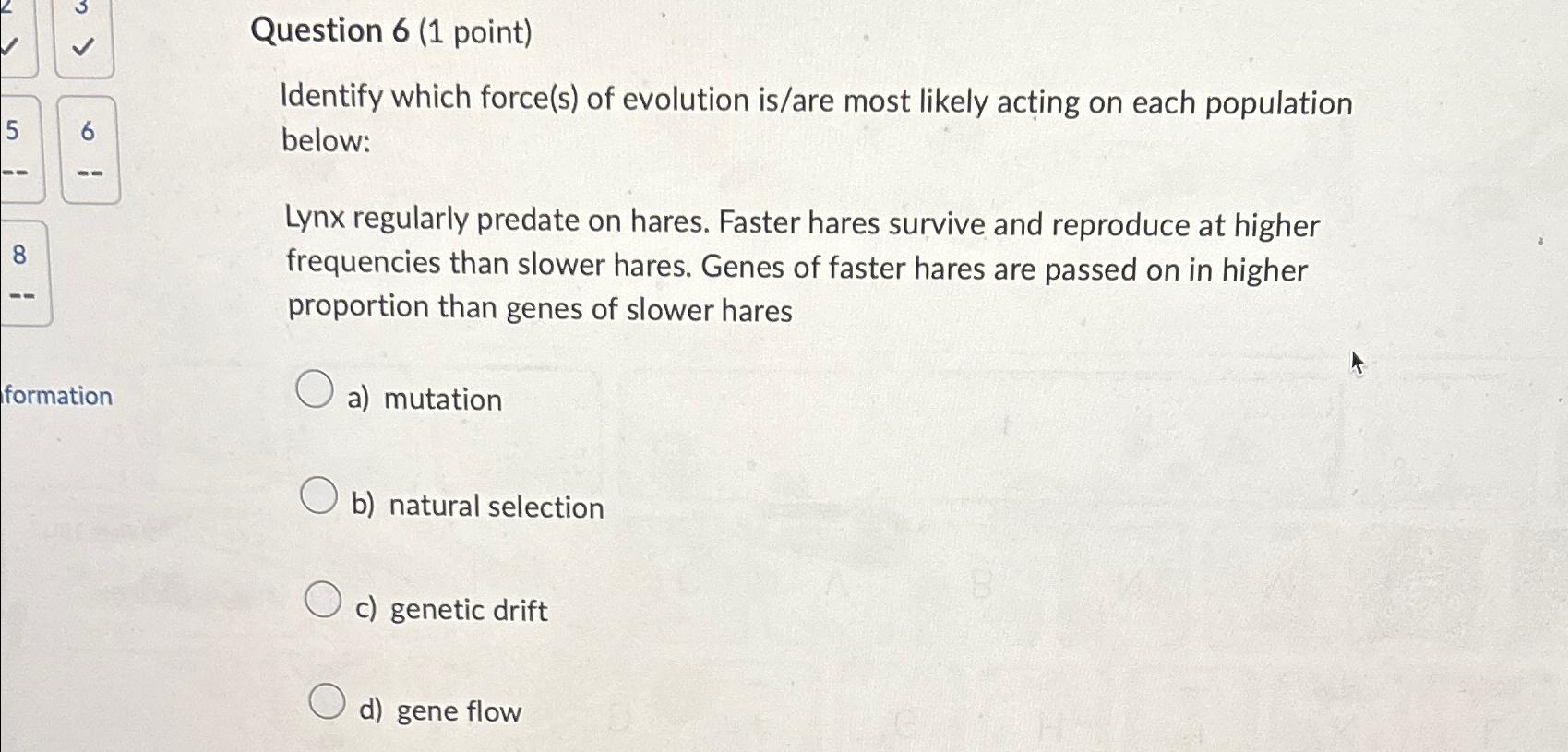 Solved Question 6 (1 ﻿point)Identify which force(s) ﻿of | Chegg.com
