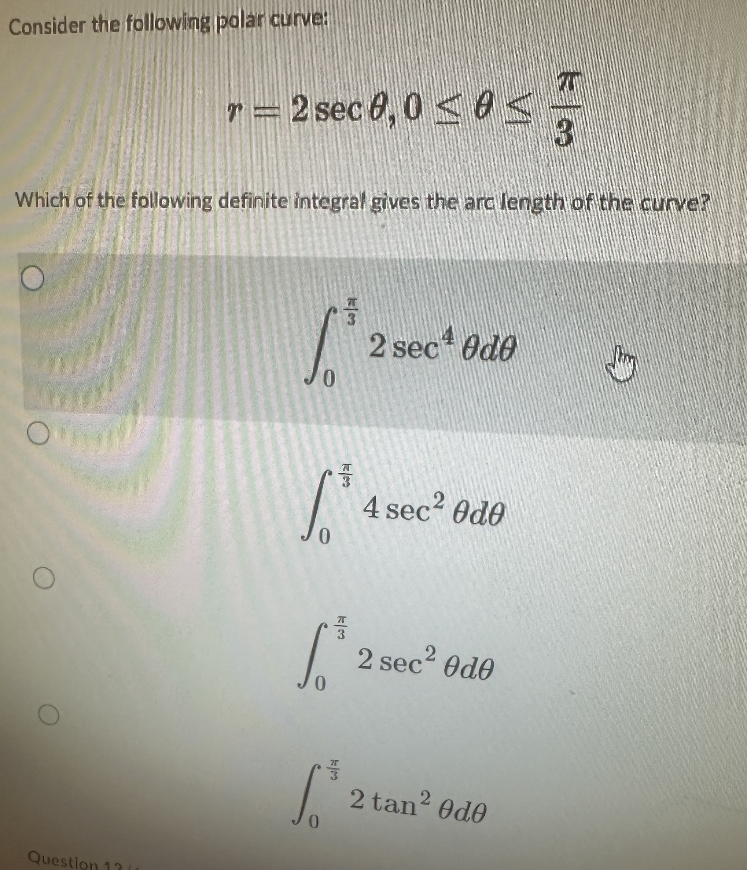 Solved Consider the following polar | Chegg.com