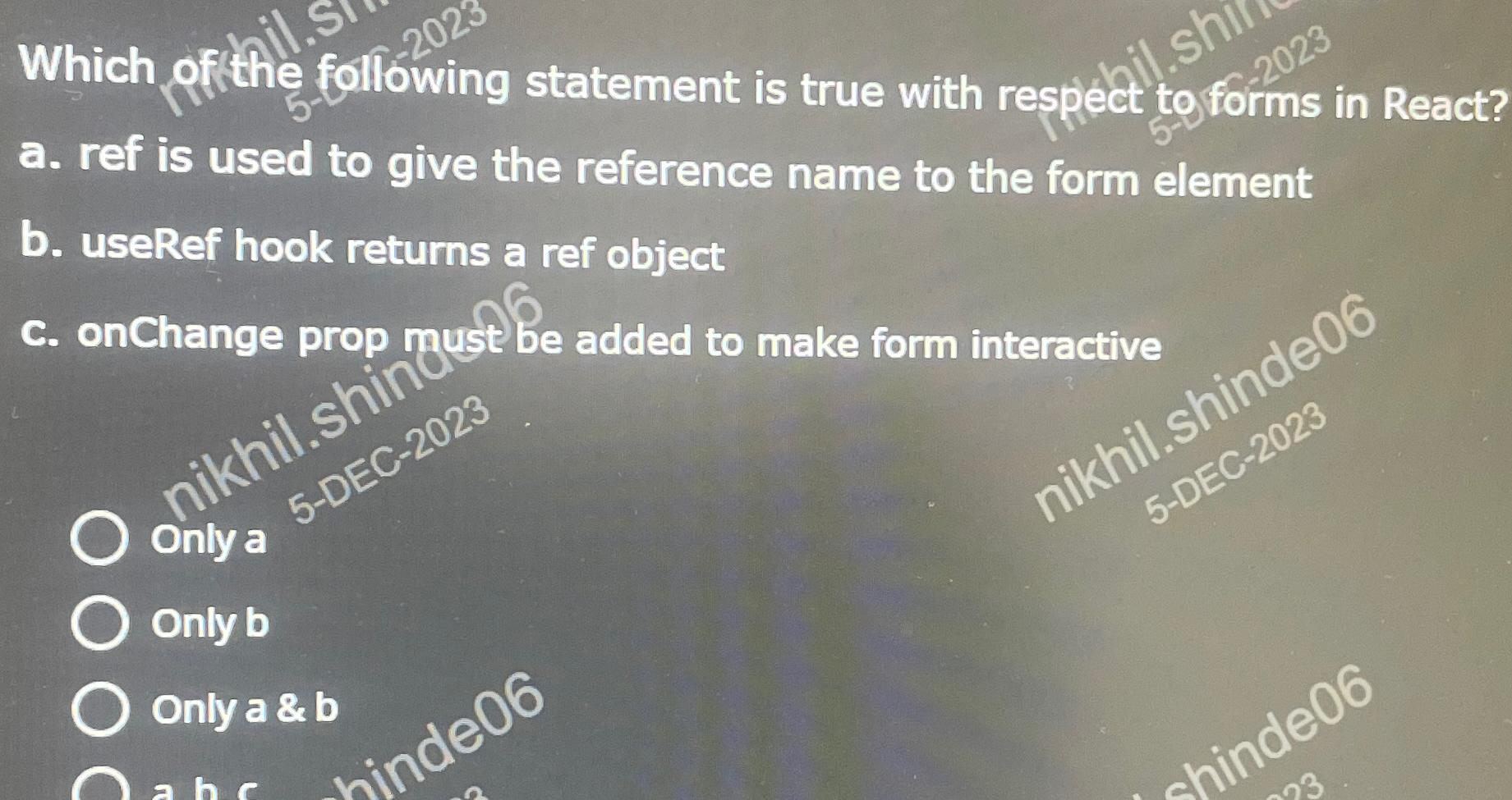 Solved Which ofithe following statement is true with respect | Chegg.com