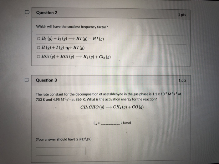 Solved D Question 1 1 pts Look at the reaction diagram | Chegg.com