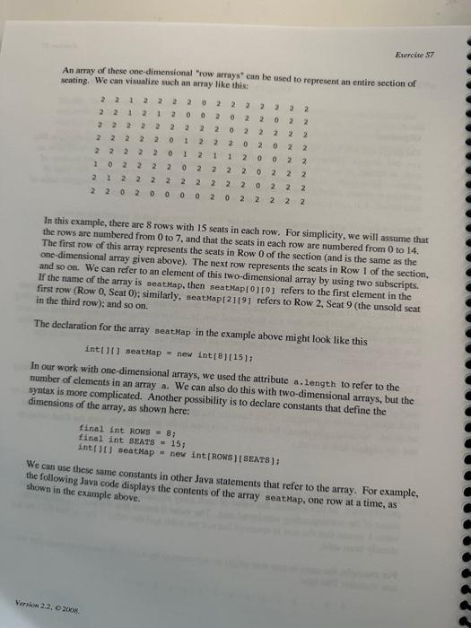 Solved The arrays that you have worked with in previous | Chegg.com