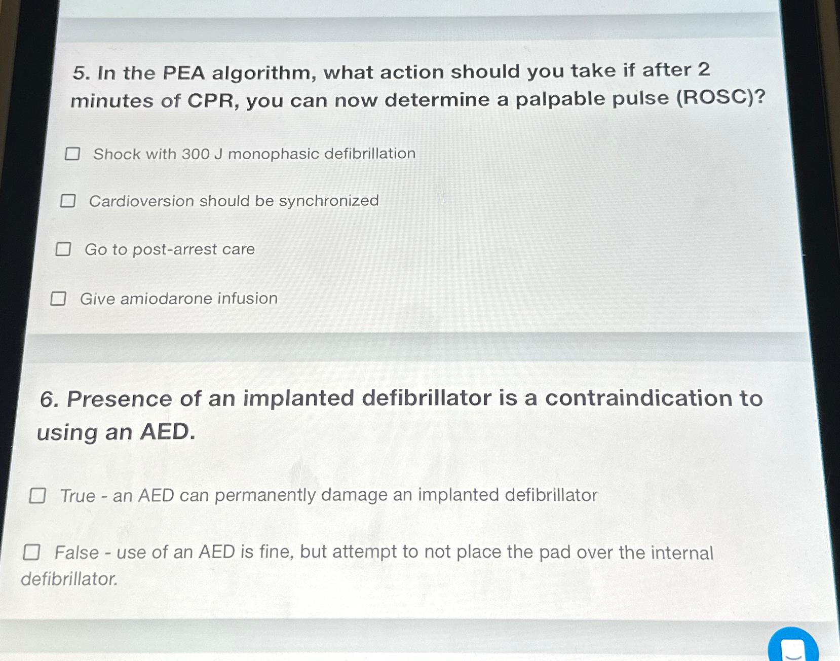 Solved In the PEA algorithm, what action should you take if | Chegg.com