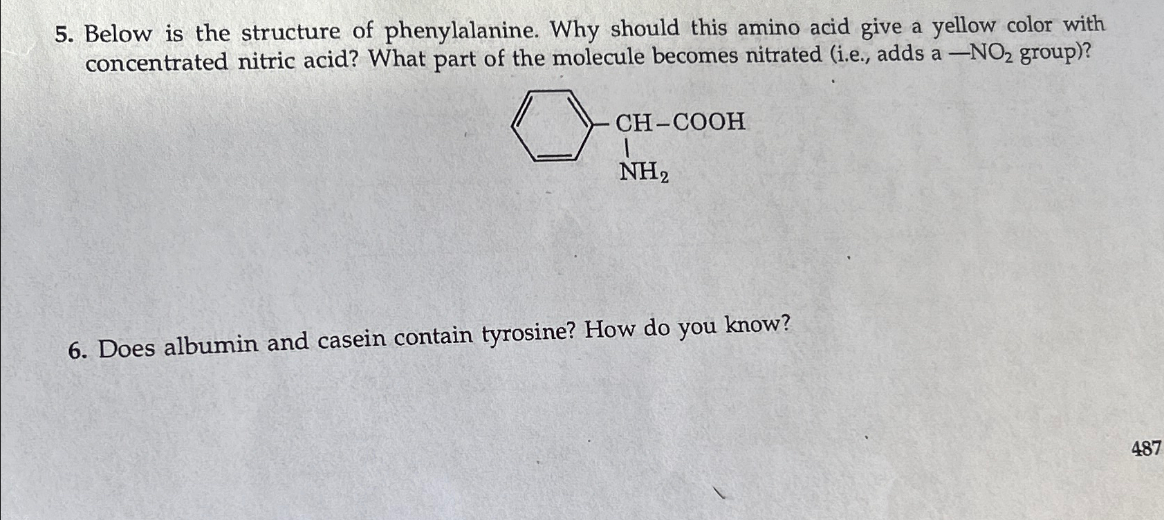 Solved Below is the structure of phenylalanine. Why should | Chegg.com