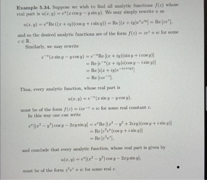 Solved 3. Using the Cauchy-Riemann equation or the idea of | Chegg.com