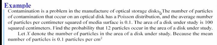 Solved Example Contamination is a problem in the manufacture | Chegg.com