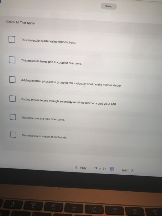 Solved S Analyze this molecule and select all of the true | Chegg.com