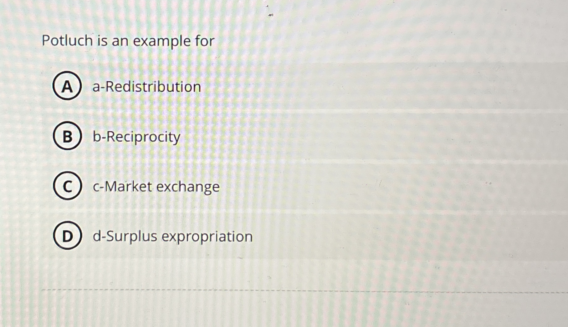 Solved Potluch is an example | Chegg.com