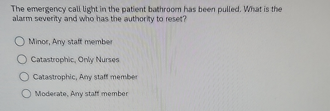 High Quality SOLUTION The emergency call light in the patient bathroom ...