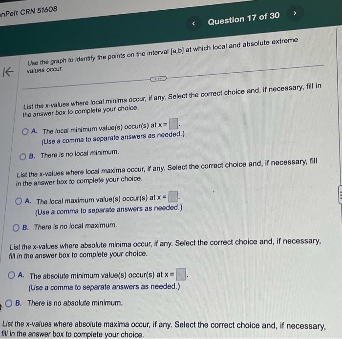 Solved values occur. the answer box to complete your choice. | Chegg.com