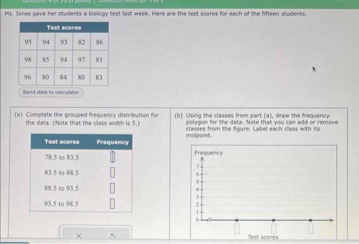 Solved (a) Complete the grouped frequency distribution for | Chegg.com