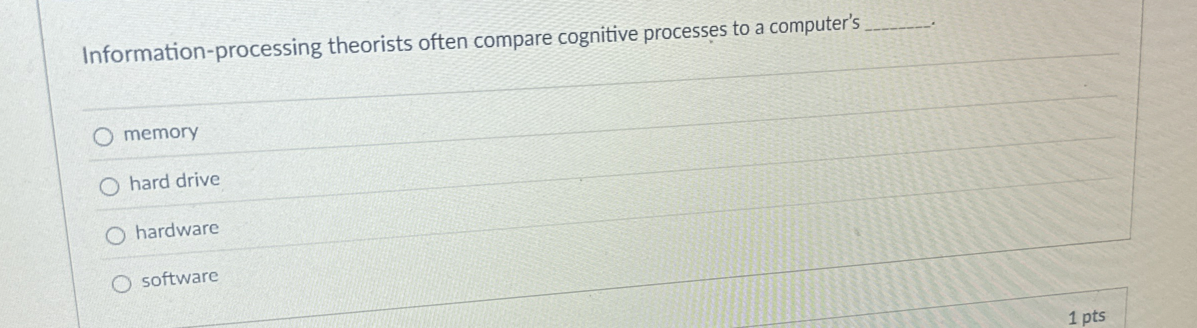 Information-processing theorists often compare | Chegg.com