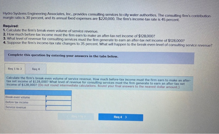 Solved Hydro Systems Engineering Associates, Inc., provides | Chegg.com