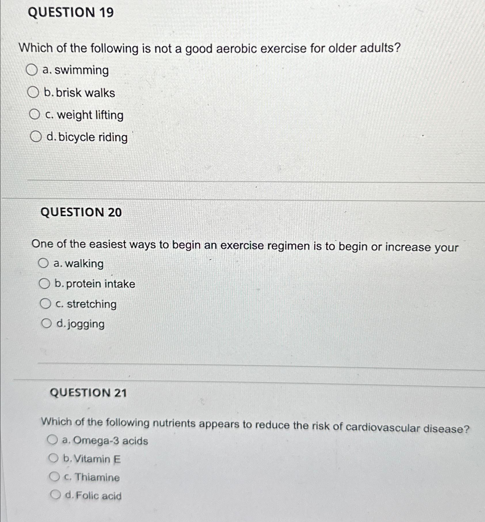 Solved QUESTION 19Which of the following is not a good | Chegg.com