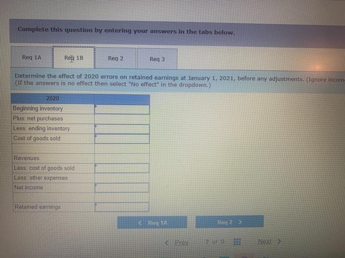 Solved Exercise 20-19 (Algo) Error correction; inventory | Chegg.com