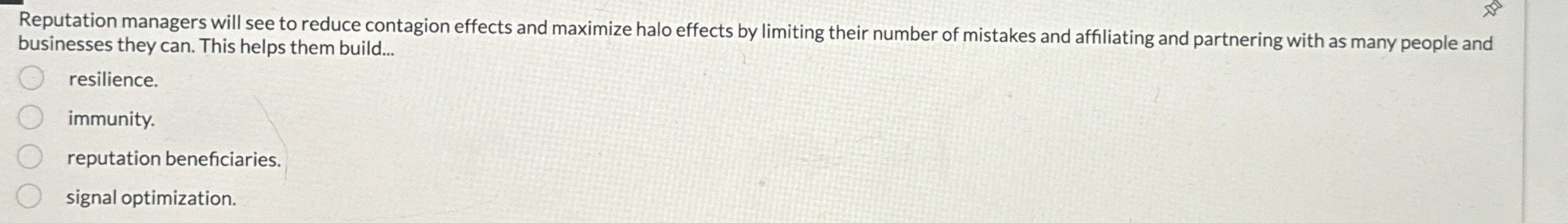 Solved Reputation managers will see to reduce contagion | Chegg.com