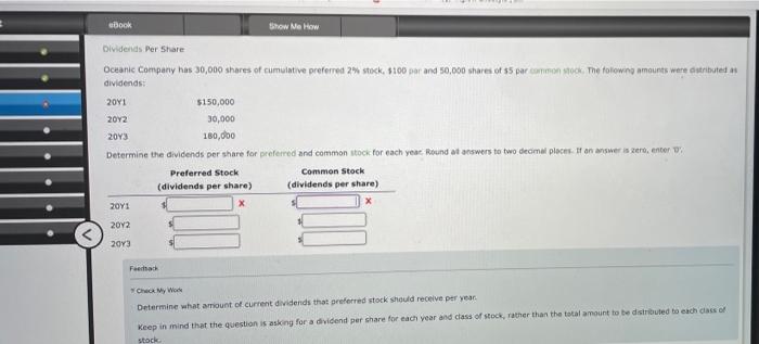 Solved Dividerias Per Stare Oceanic Company has 30,009 | Chegg.com