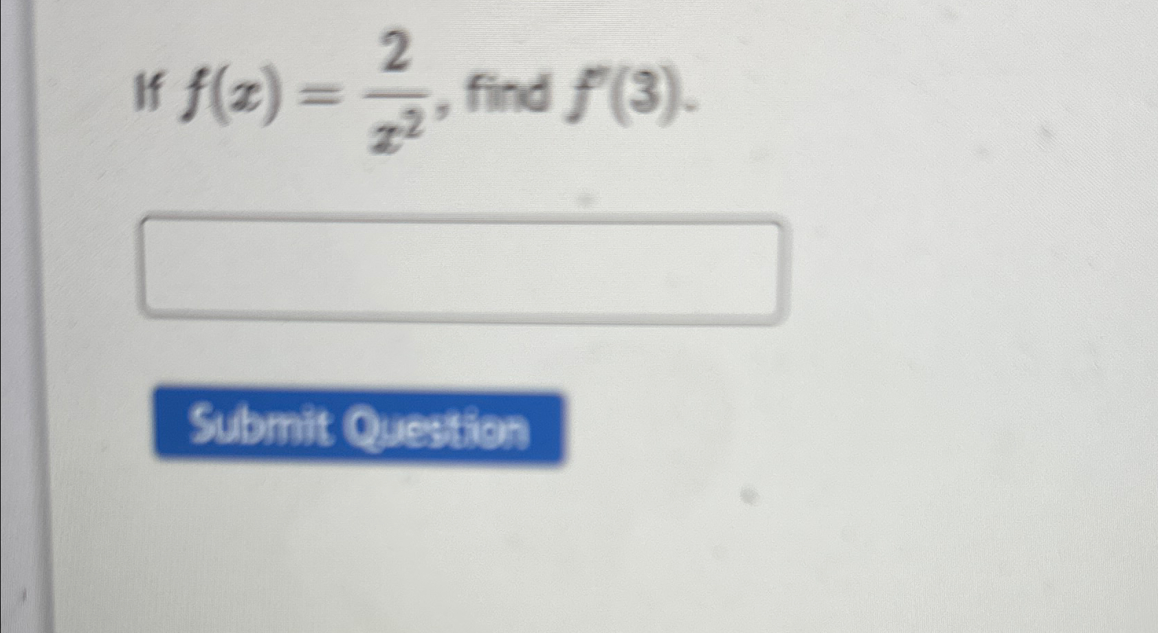 Solved If F X 2x2 ﻿find F 3