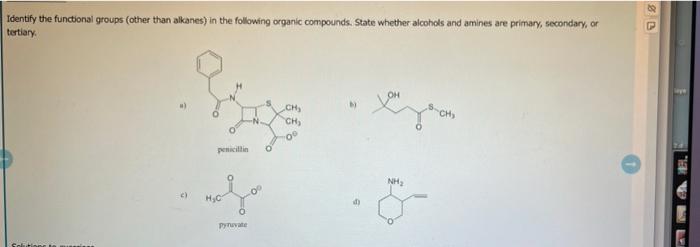 Solved Identify the functional groups (other than alkanes) | Chegg.com