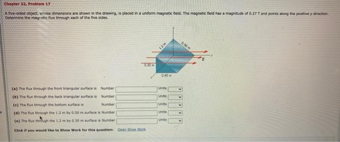 Solved Chapter 22. Problem 17 A five-sided object, whose | Chegg.com