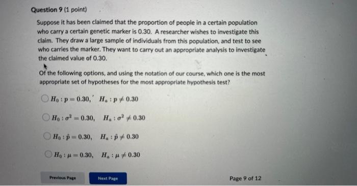 Solved Suppose it has been claimed that the proportion of | Chegg.com